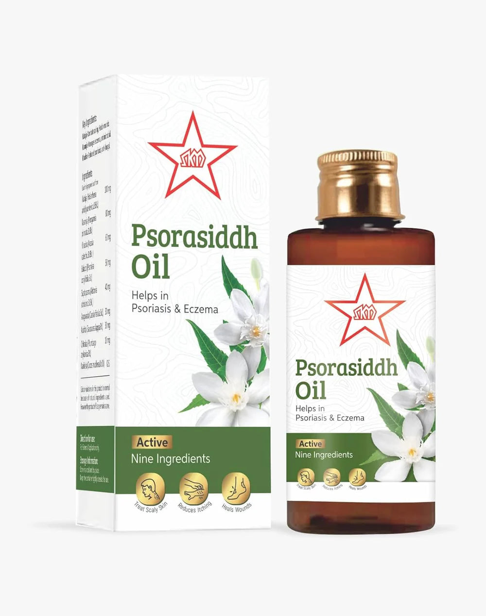 SKM Psorasiddh Oil: Fast-Acting Ayurvedic Relief for Psoriasis and Skin ...